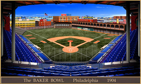 The Baker Bowl 1904 - Art Print – classicballpark.com