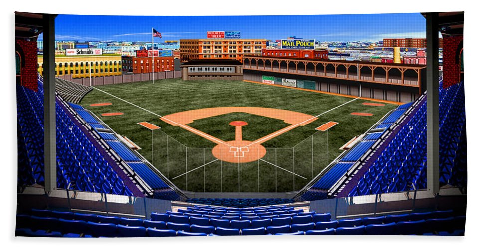 The Baker Bowl 1904 - Beach Towel – classicballpark.com