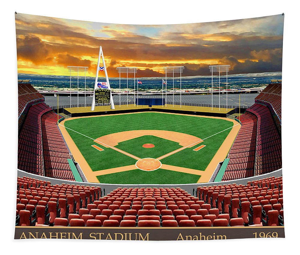 Angel Stadium 1969 - Tapestry – classicballpark.com