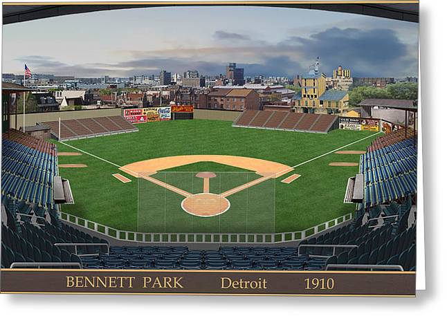 Bennett Park 1910 - Greeting Card – classicballpark.com