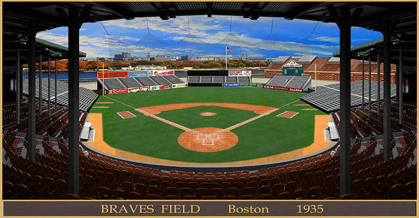 Braves Field 1935 - Art Print – classicballpark.com