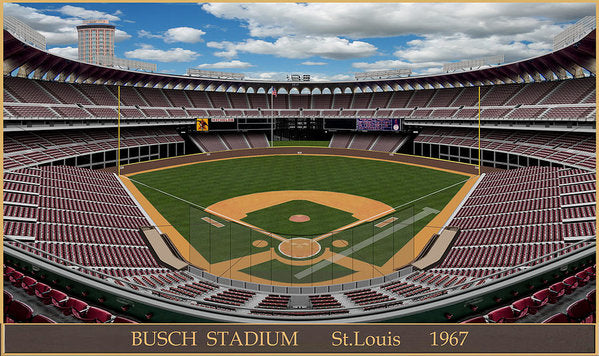 Busch Stadium 1967 - Art Print – classicballpark.com