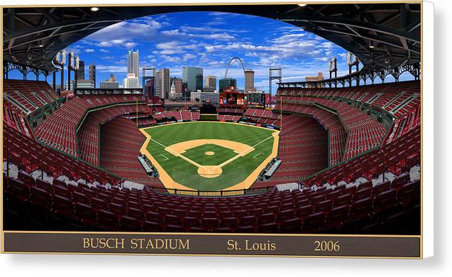 Busch Stadium 2006 - Canvas Print – classicballpark.com