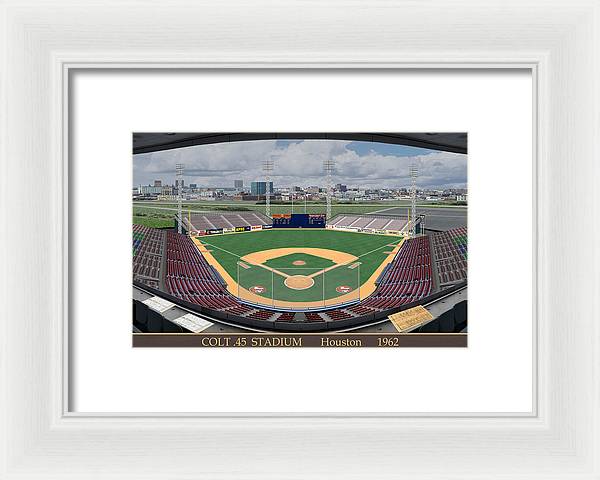 Colt .45 Stadium 1962 - Framed Print – classicballpark.com