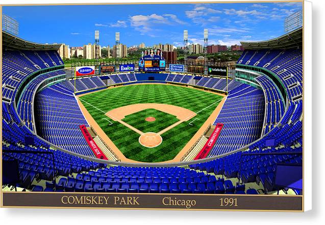 Comiskey Park 1991 - Canvas Print – classicballpark.com