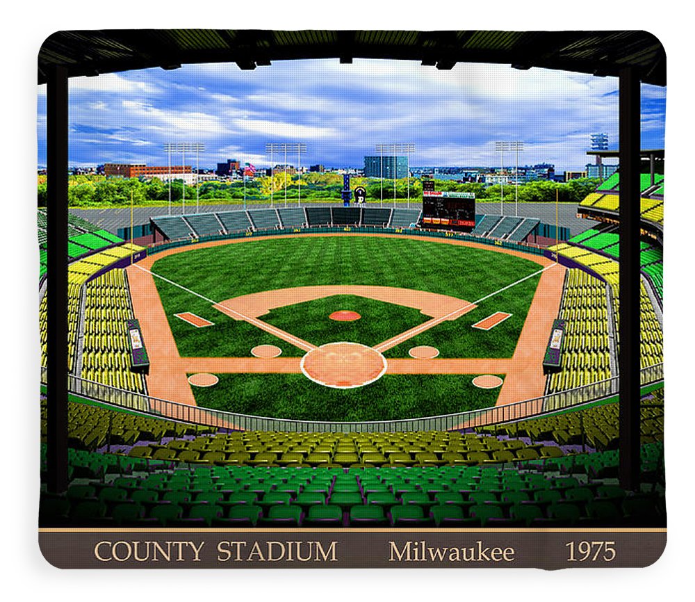 County Stadium 1975 - Blanket – classicballpark.com