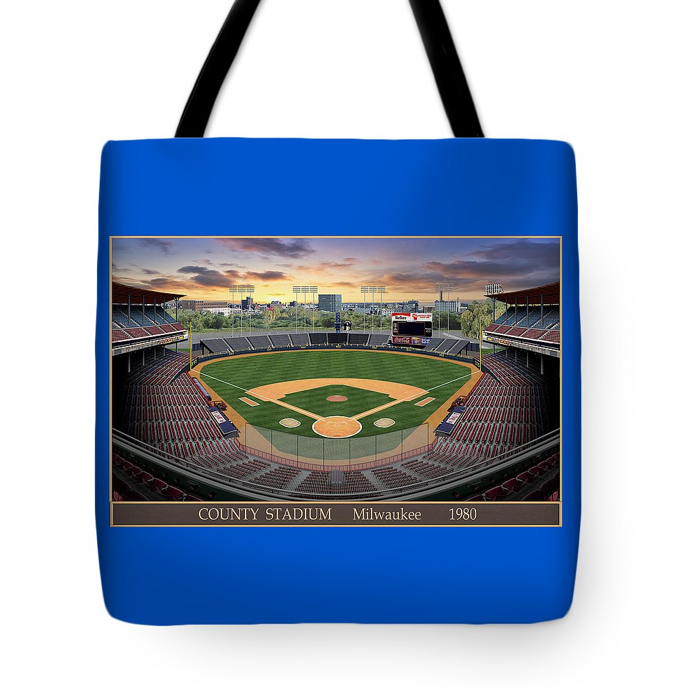 County Stadium 1982 - Tote Bag – classicballpark.com