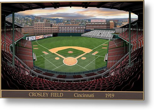 Crosley Field 1919 - Metal Print – classicballpark.com