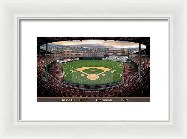 Crosley Field 1919 - Framed Print – classicballpark.com