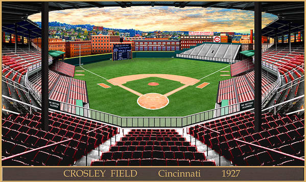 Crosley Field 1927 - Art Print – classicballpark.com