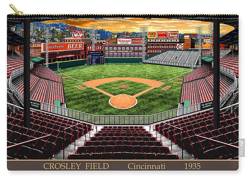 Crosley Field 1935 - Carry-All Pouch – classicballpark.com