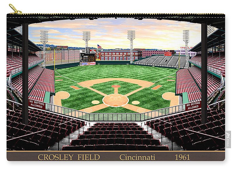 Crosley Field 1961 - Carry-All Pouch – classicballpark.com