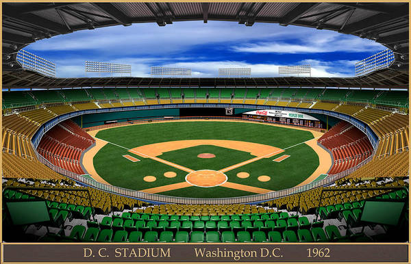 D.C. Stadium 1963 - Art Print – classicballpark.com
