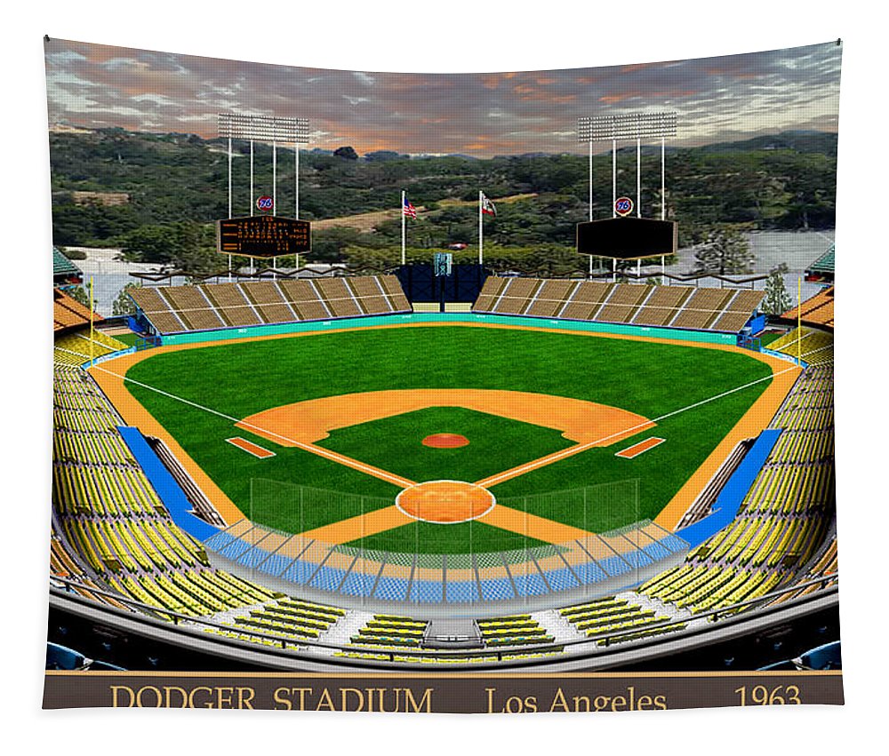 Dodger Stadium 1963 - Tapestry – classicballpark.com