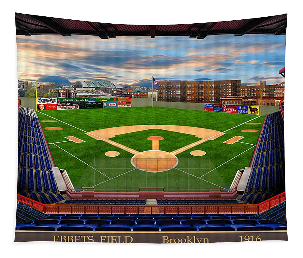 Ebbets Field 1916 - Tapestry – classicballpark.com