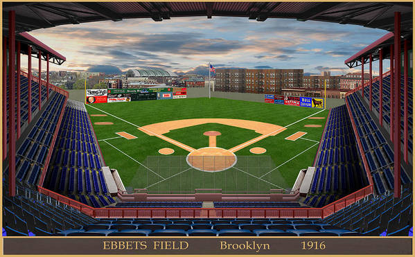 Ebbets Field 1916 - Art Print – classicballpark.com