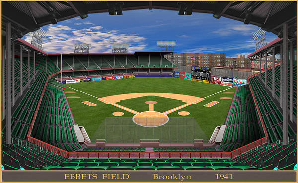 Ebbets Field 1941 - Art Print – classicballpark.com