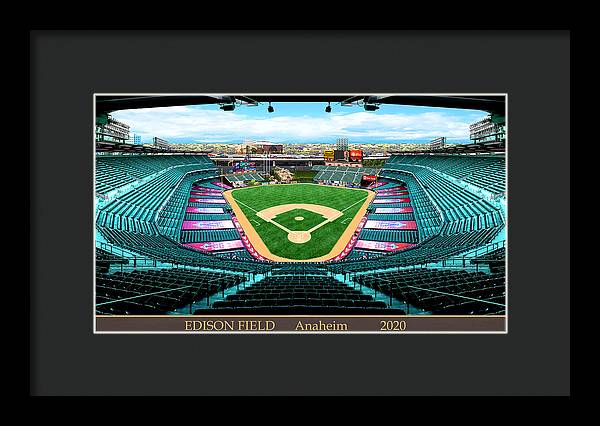 Edison Field 2020 - Framed Print – classicballpark.com