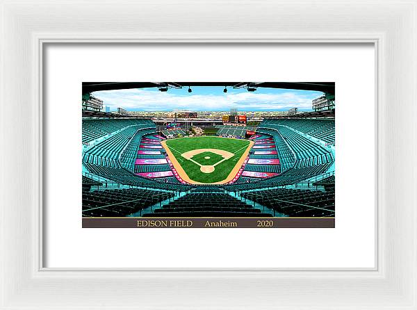 Edison Field 2020 - Framed Print – classicballpark.com
