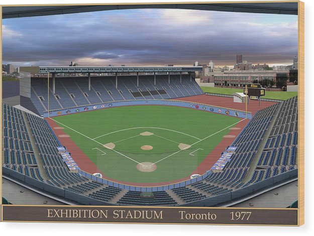 Exhibition Stadium 1977 - Wood Print – classicballpark.com
