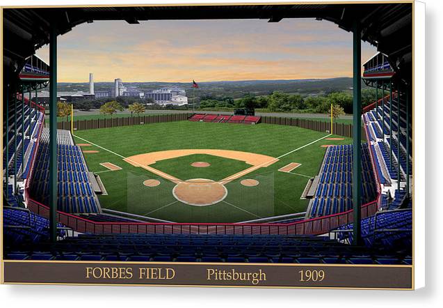 Forbes Field 1909 - Canvas Print – classicballpark.com