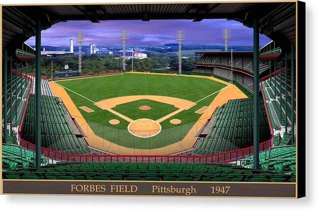 Forbes Field 1947 - Canvas Print – classicballpark.com