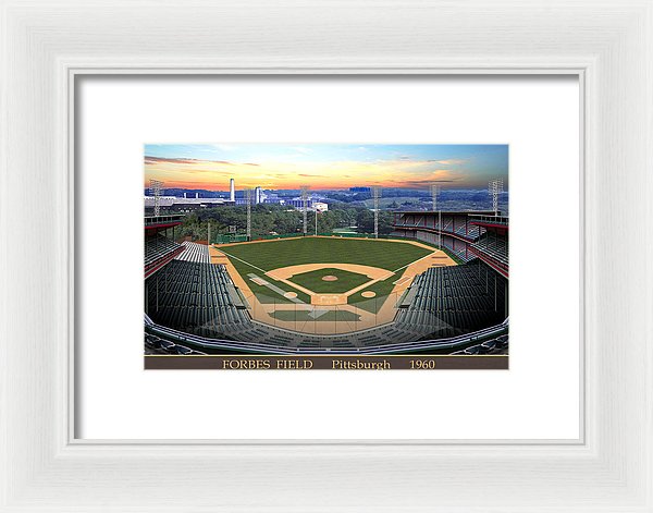 Forbes Field 1960 - Framed Print – classicballpark.com