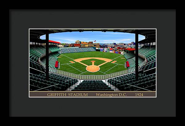 Griffith Stadium 1924 - Framed Print – classicballpark.com