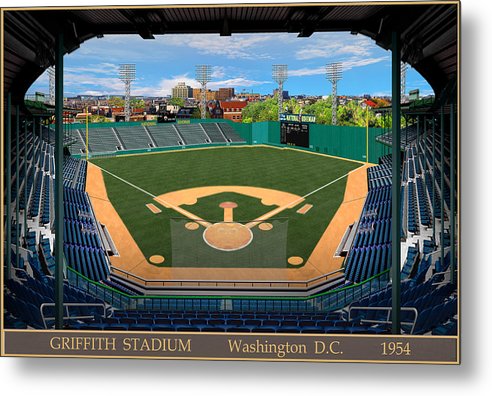 Griffith Stadium 1954 - Metal Print – classicballpark.com