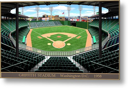 Griffith Stadium 1958 - Metal Print – classicballpark.com