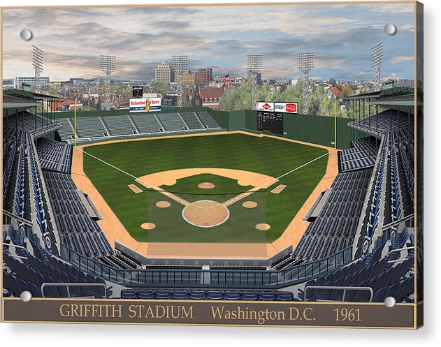 Griffith Stadium 1961 - Acrylic Print – classicballpark.com