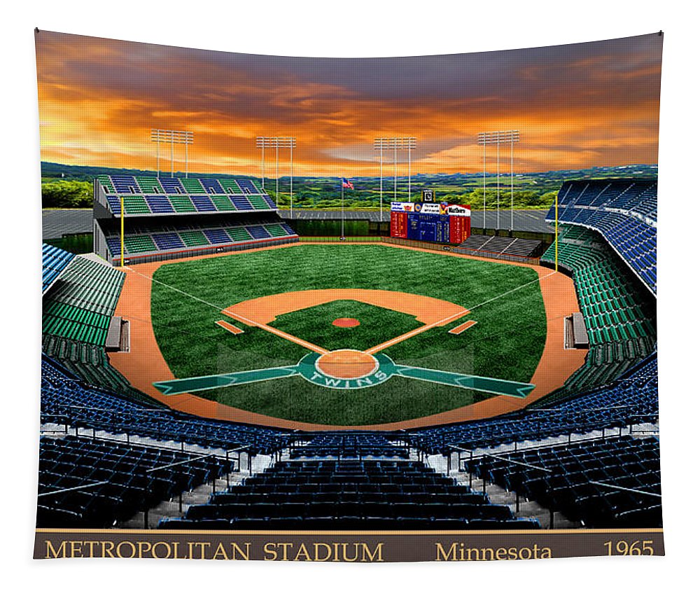 Metropolitan Stadium 1965 - Tapestry – classicballpark.com