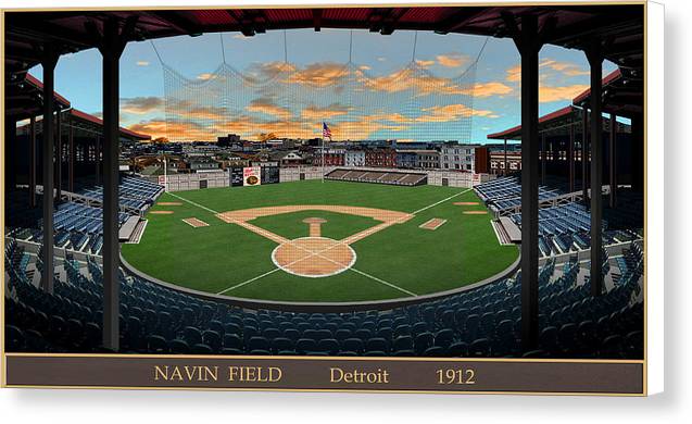 Navin Field 1912 - Canvas Print – classicballpark.com