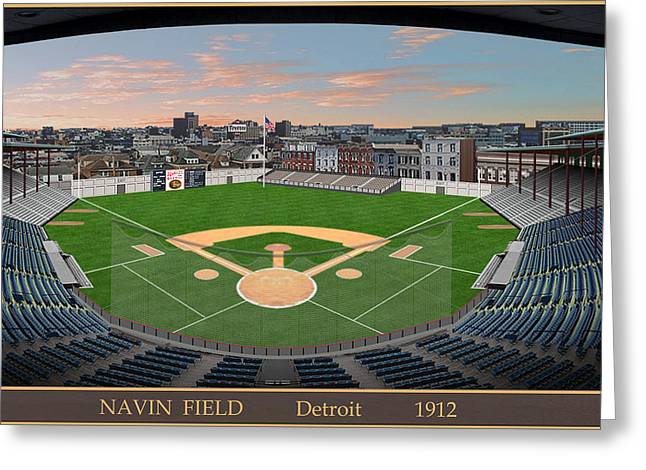 Navin Field 1912 - Greeting Card – classicballpark.com