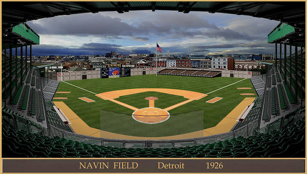 Navin Field 1927 - Art Print – classicballpark.com