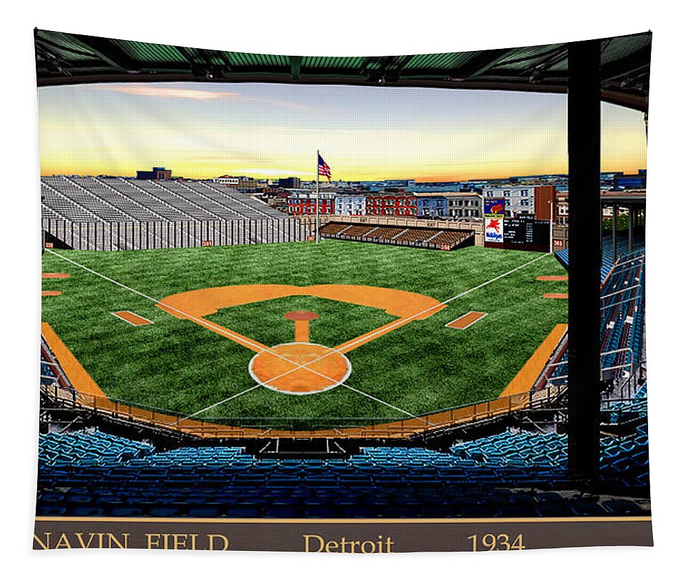 Navin Field 1934 - Tapestry – classicballpark.com