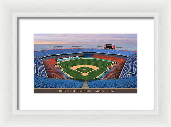 Proplayer Stadium 1997 - Framed Print – classicballpark.com