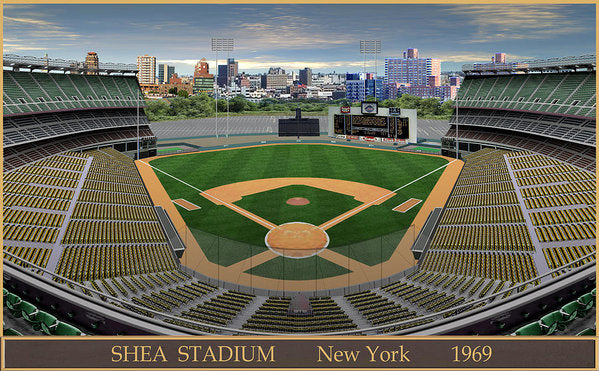 Shea Stadium 1969 - Art Print – classicballpark.com