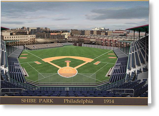 Shibe Park 1914 - Greeting Card – classicballpark.com