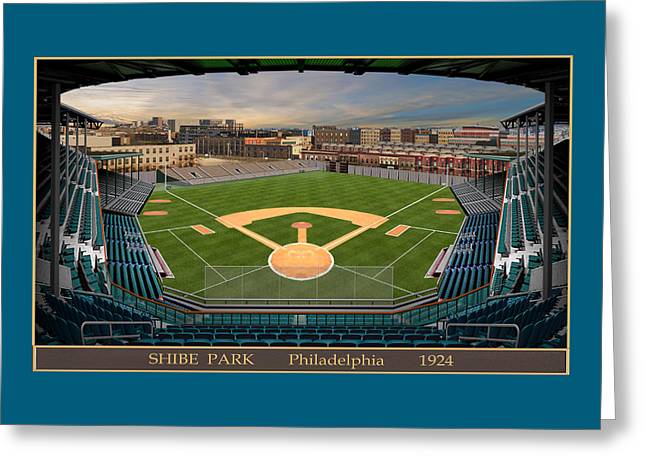 Shibe Park 1924 - Greeting Card – classicballpark.com