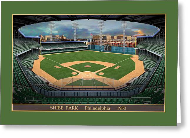 Shibe Park 1950 - Greeting Card – classicballpark.com