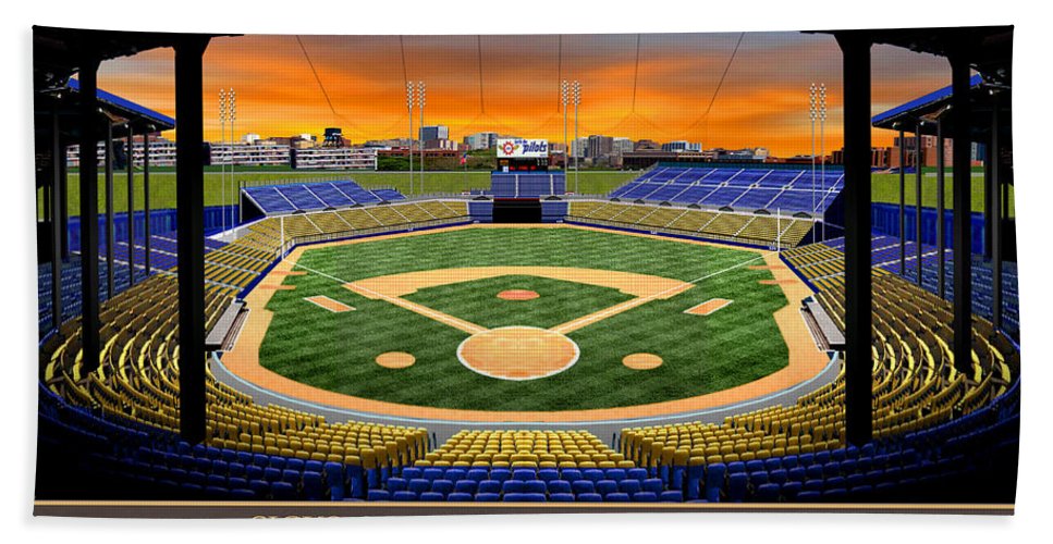 Sicks Stadium 1969 - Beach Towel – classicballpark.com