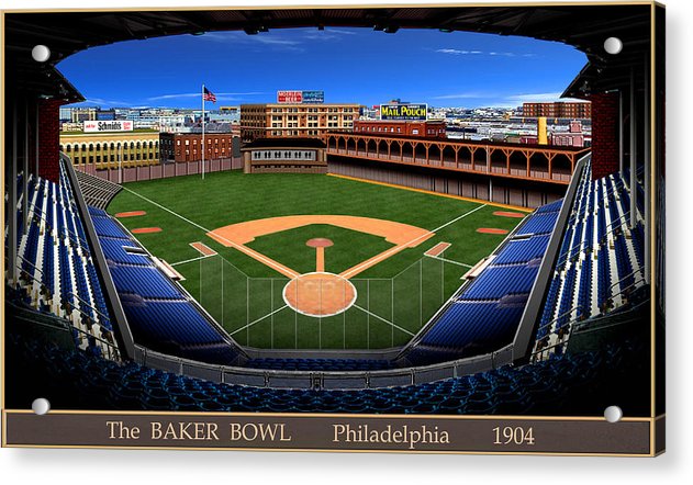 The Baker Bowl 1904 - Acrylic Print – classicballpark.com