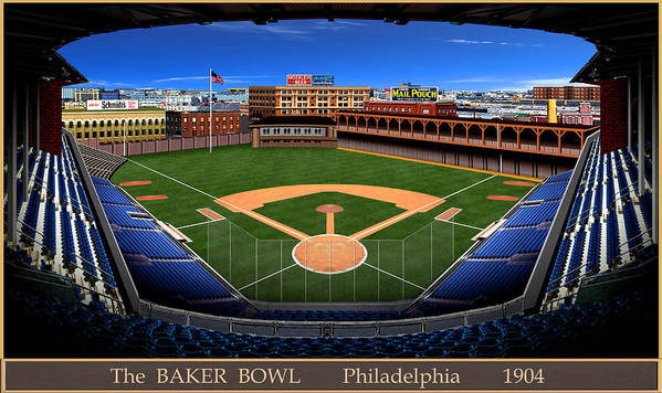 The Baker Bowl 1904 - Art Print – classicballpark.com