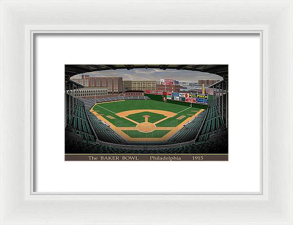 The Baker Bowl 1915 - Framed Print – classicballpark.com