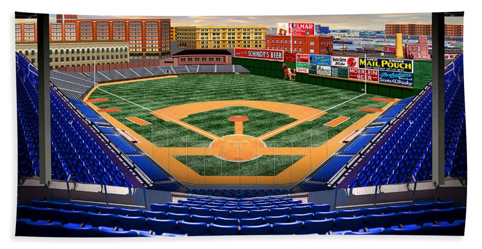 The Baker Bowl 1915 - Beach Towel – classicballpark.com