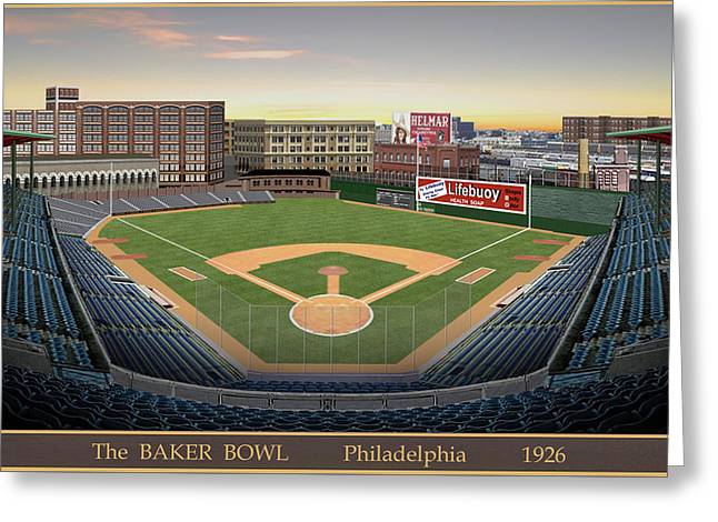 The Baker Bowl 1926 - Greeting Card – classicballpark.com