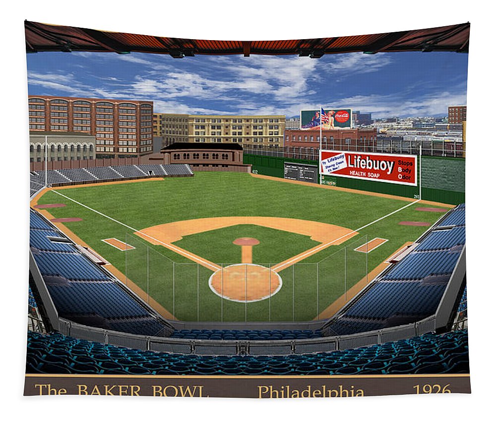 The Baker Bowl 1927 - Tapestry – classicballpark.com