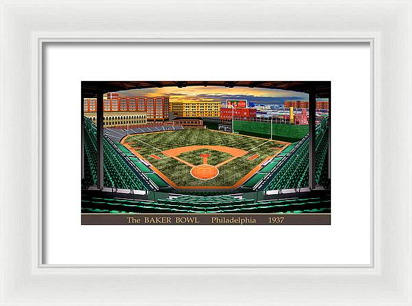 The Baker Bowl 1936 - Framed Print – classicballpark.com