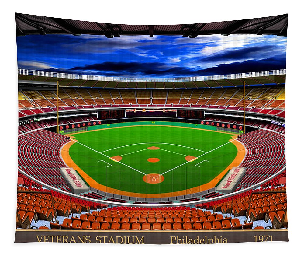 Veterans Stadium 1971 - Tapestry – classicballpark.com